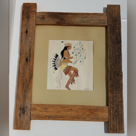 Navajo | Art | Vintage Navajo Artist Beatien Yazz Navajo Dancer In ...